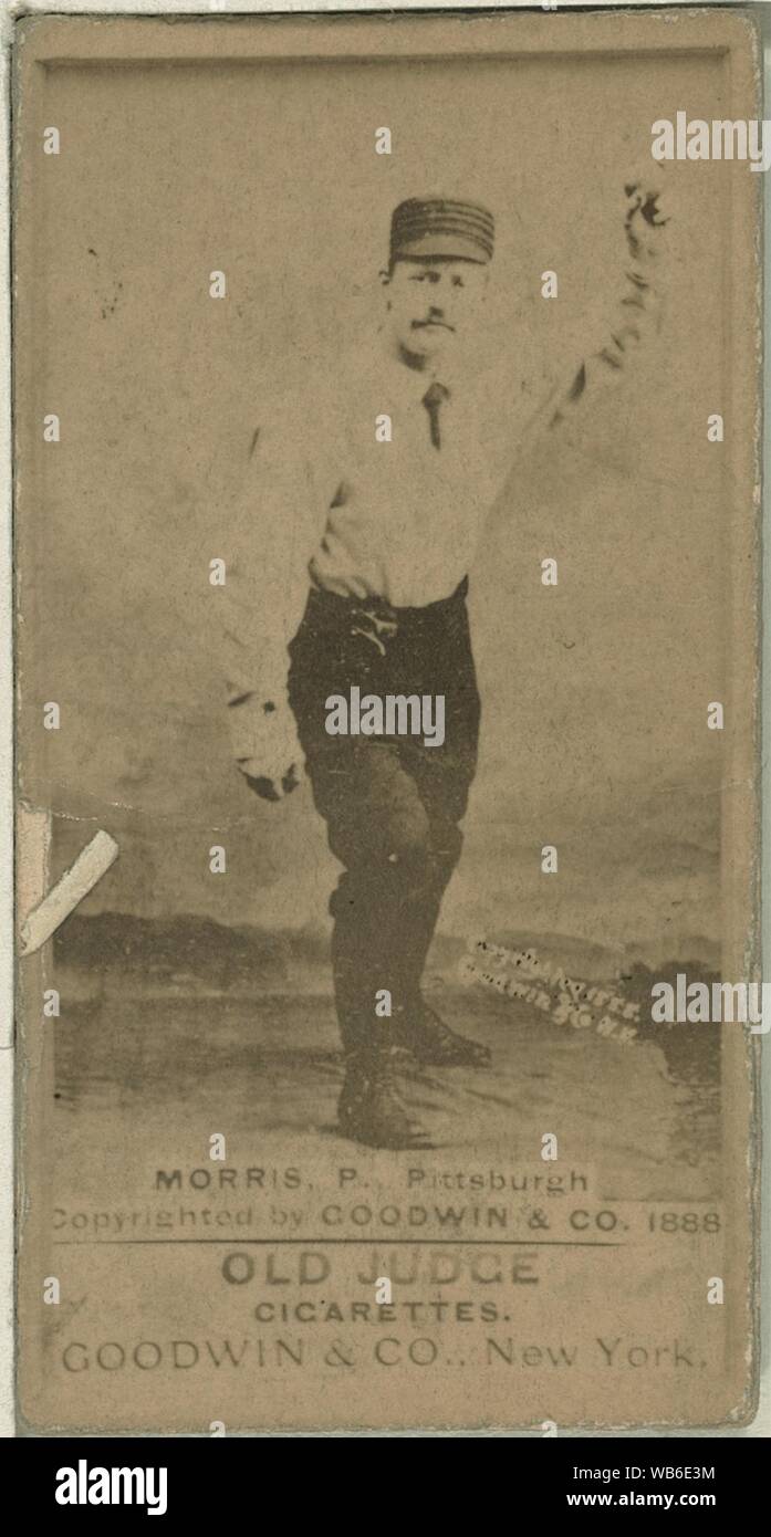 Ed Morris, Pittsburgh Alleghenys, baseball card portrait Stock Photo ...