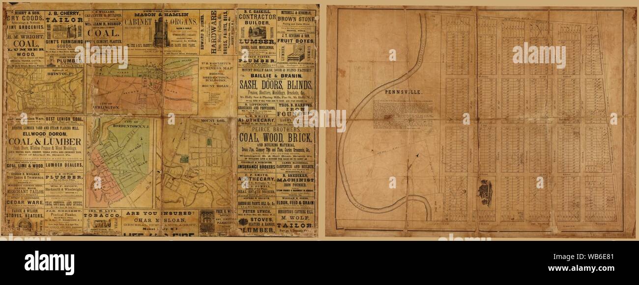 Map of frankford hi-res stock photography and images - Alamy