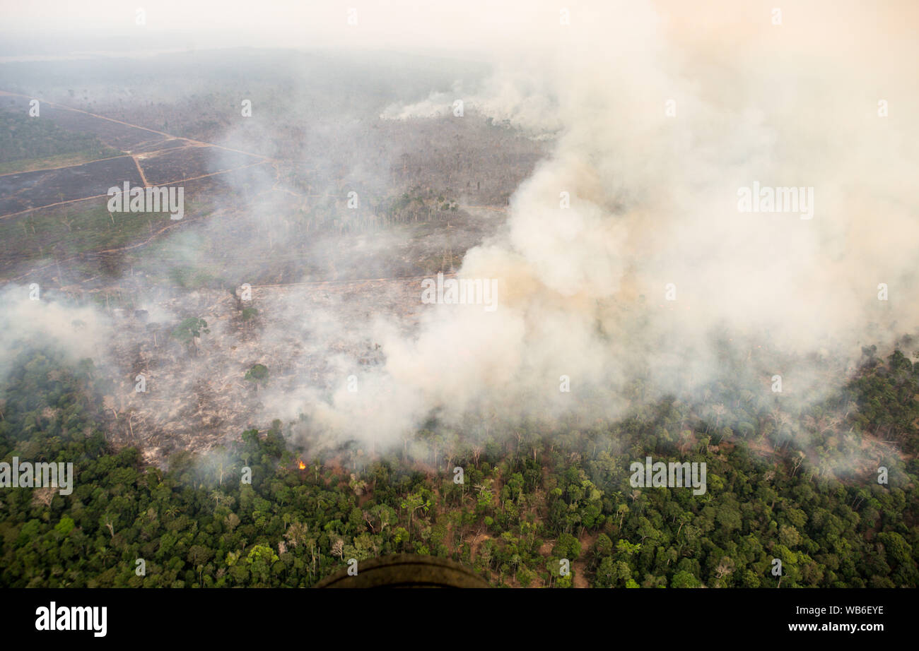 Amazon rainforest fires aerial 2019 hi-res stock photography and images ...