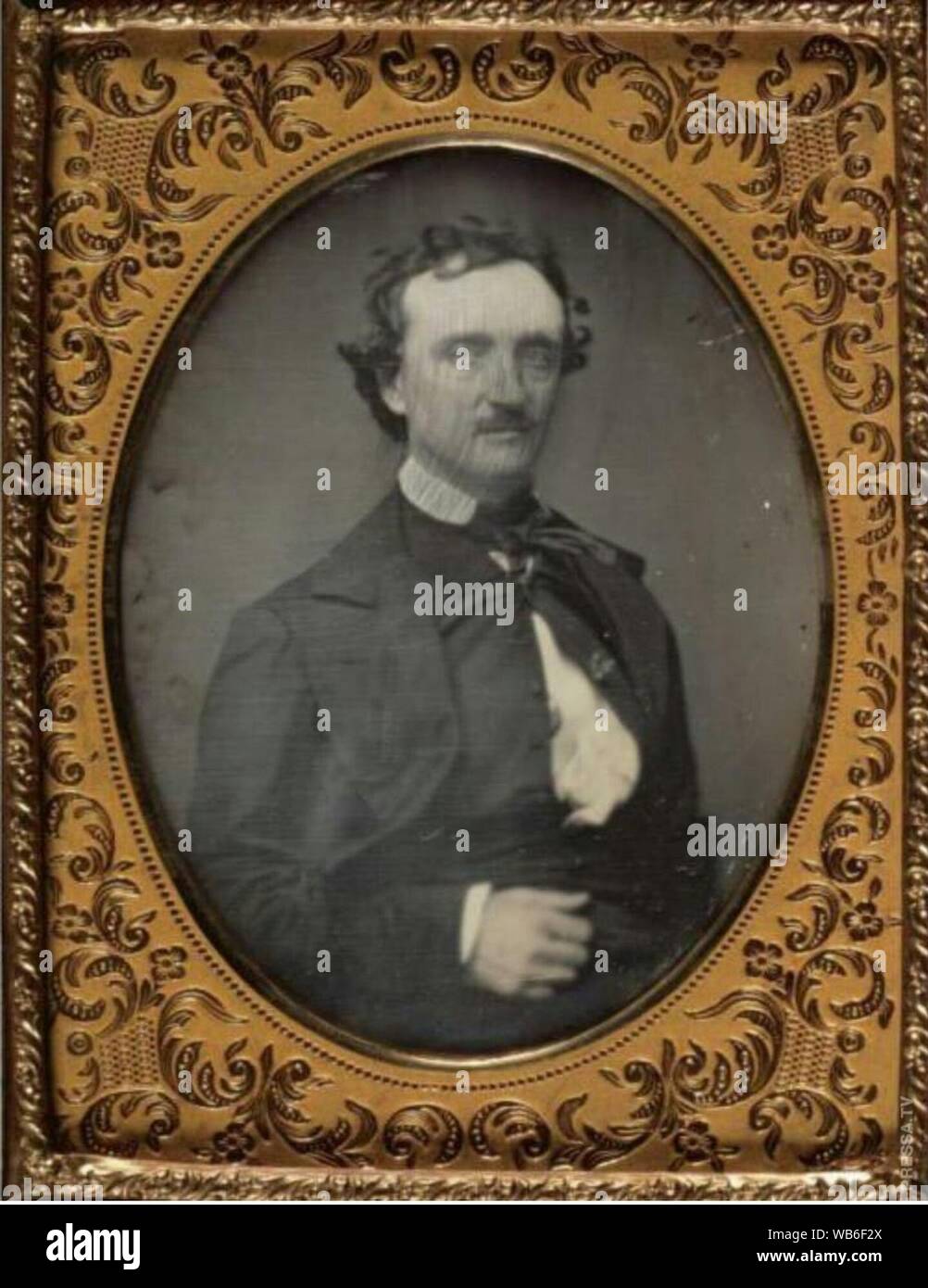 Edgar Allan Poe by Pratt, 1849 Stock Photo - Alamy