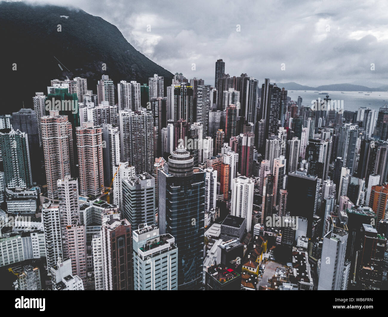 Hongkong aerial top view hi-res stock photography and images - Alamy