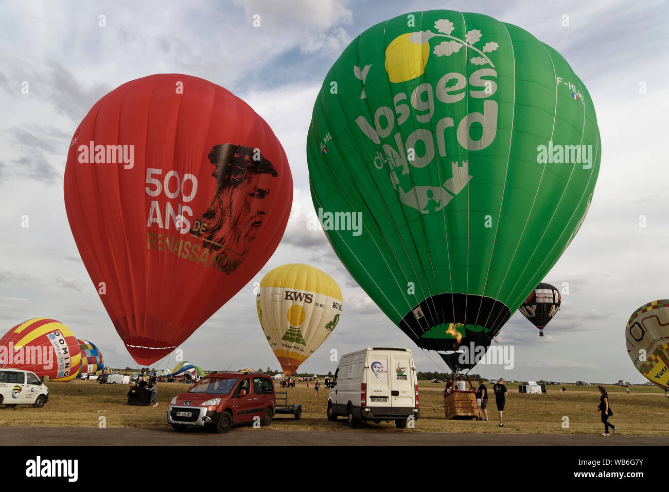 Chambley, France. 3rd August, 2019. Hundreds of hot air balloons took ...