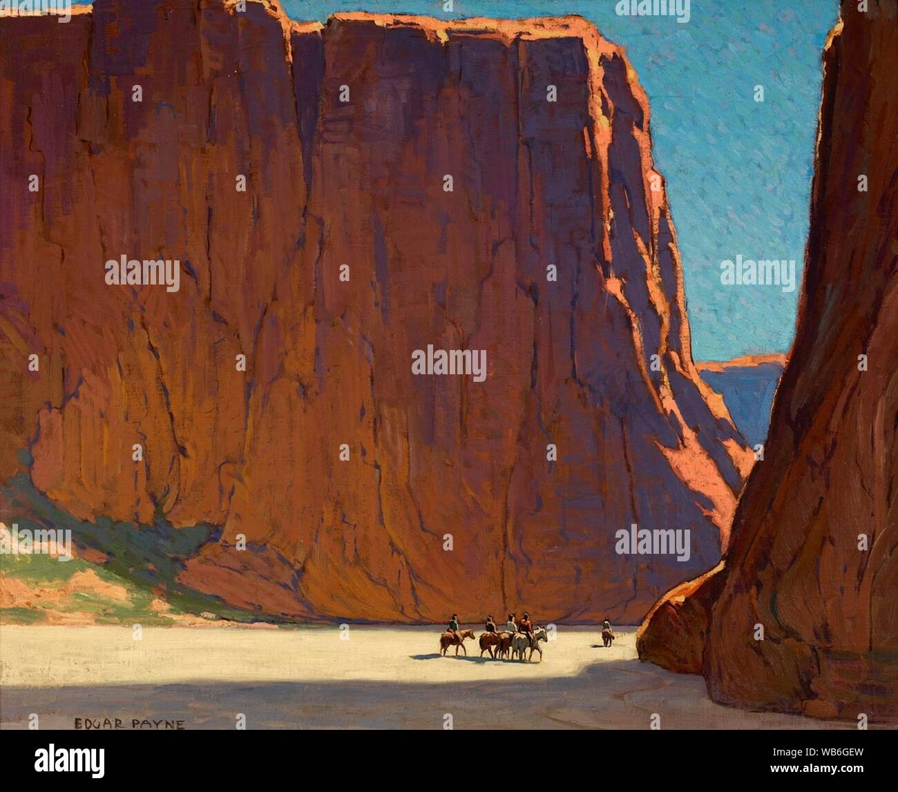 Edgar Payne Sunset, Canyon de Chelly Stock Photo - Alamy