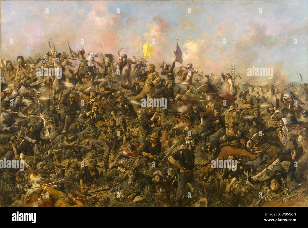 Edgar Samuel Paxson - Custer's Last Stand Stock Photo - Alamy