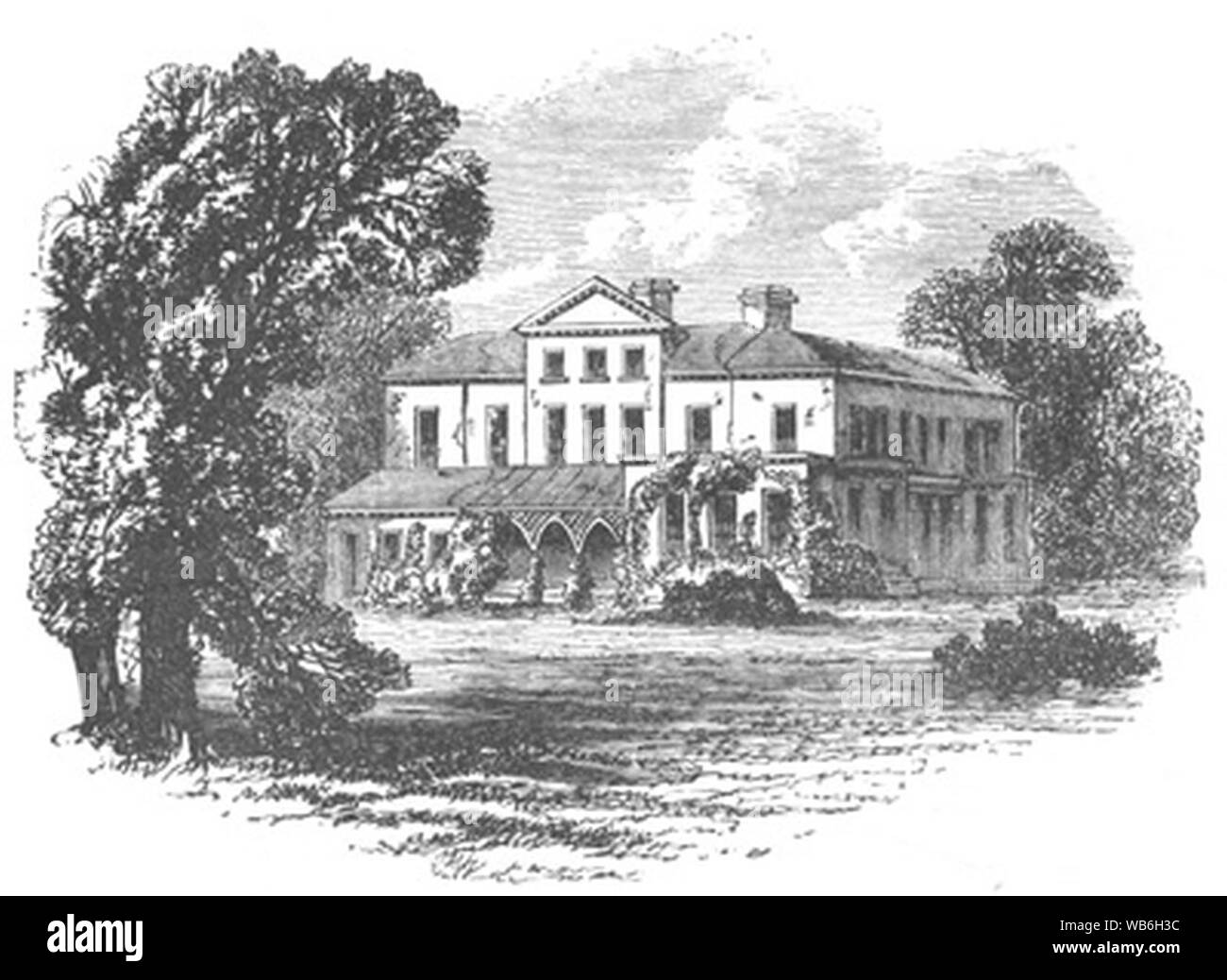 Edgeworthstown House 1888 Stock Photo - Alamy