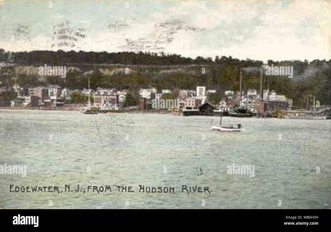 Edgewater from the Hudson Stock Photo - Alamy