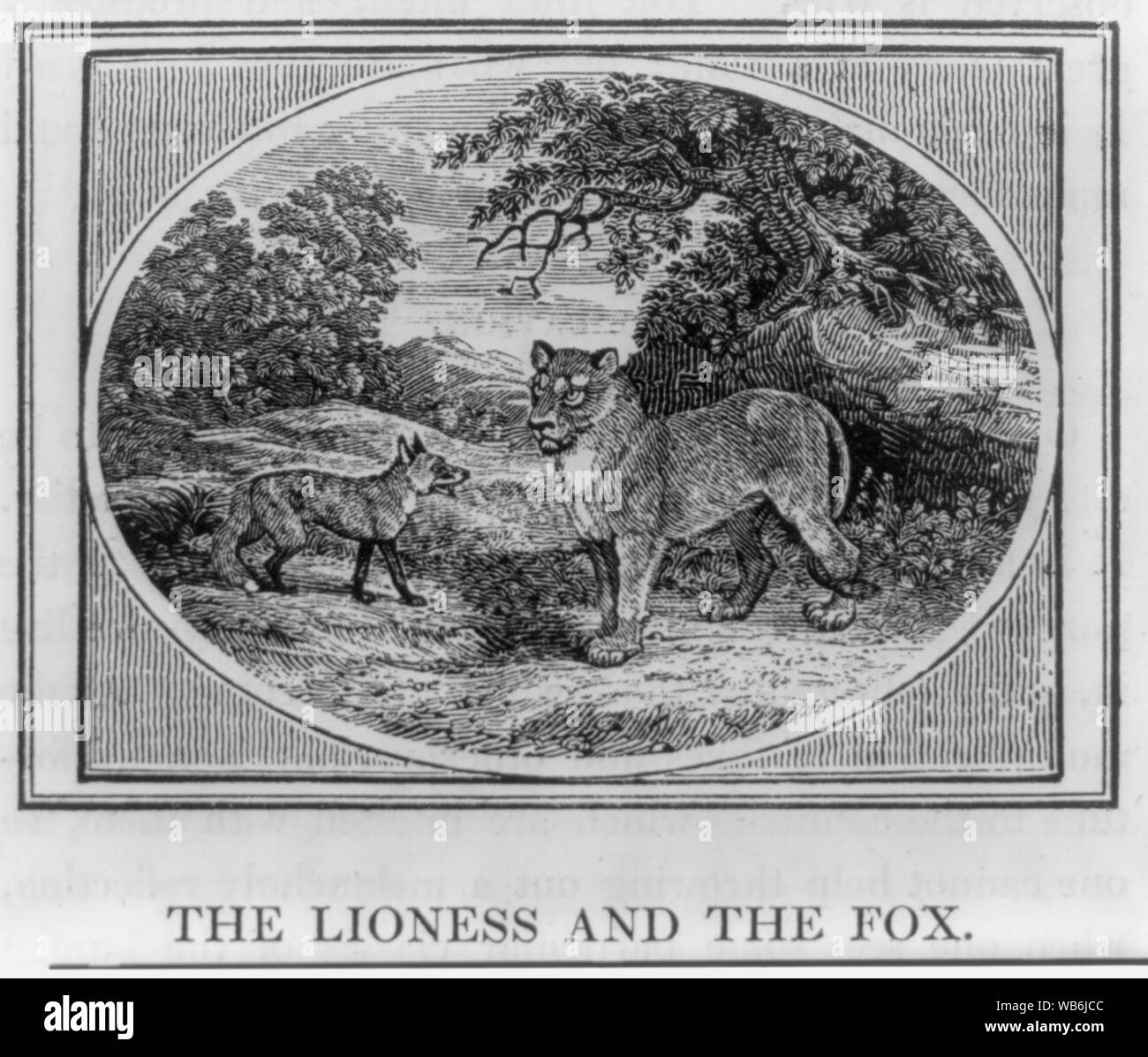 Fable of the lioness and the fox Abstract/medium: 1 print : woodcut ...
