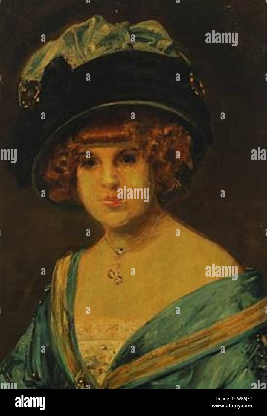 Edith. Portrait of the singer and the Danish painter Holger Drachmann's ...