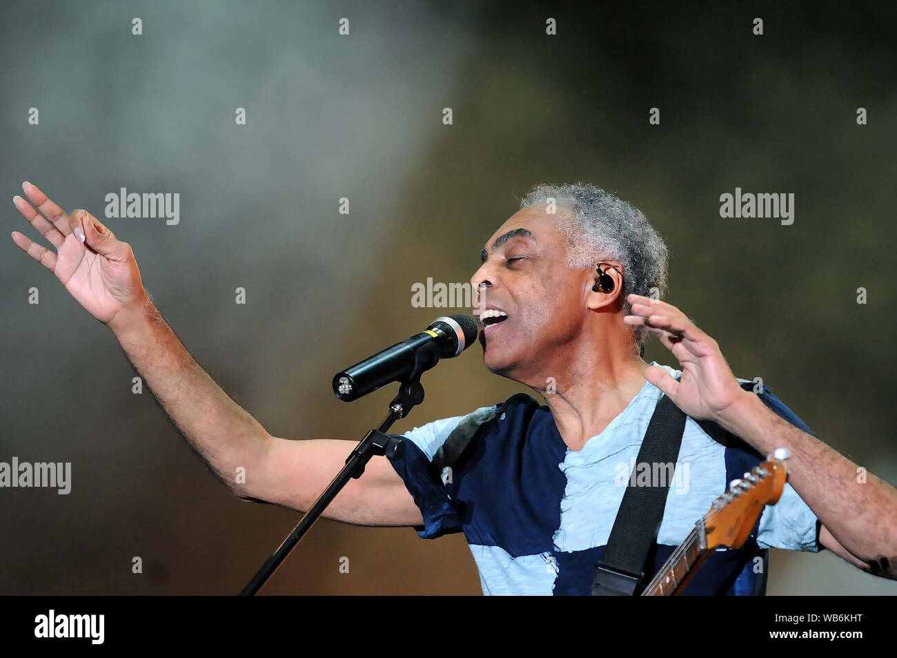 Rio de Janeiro, Brazil, December 25, 2012. Singer Gilberto Gil, during ...