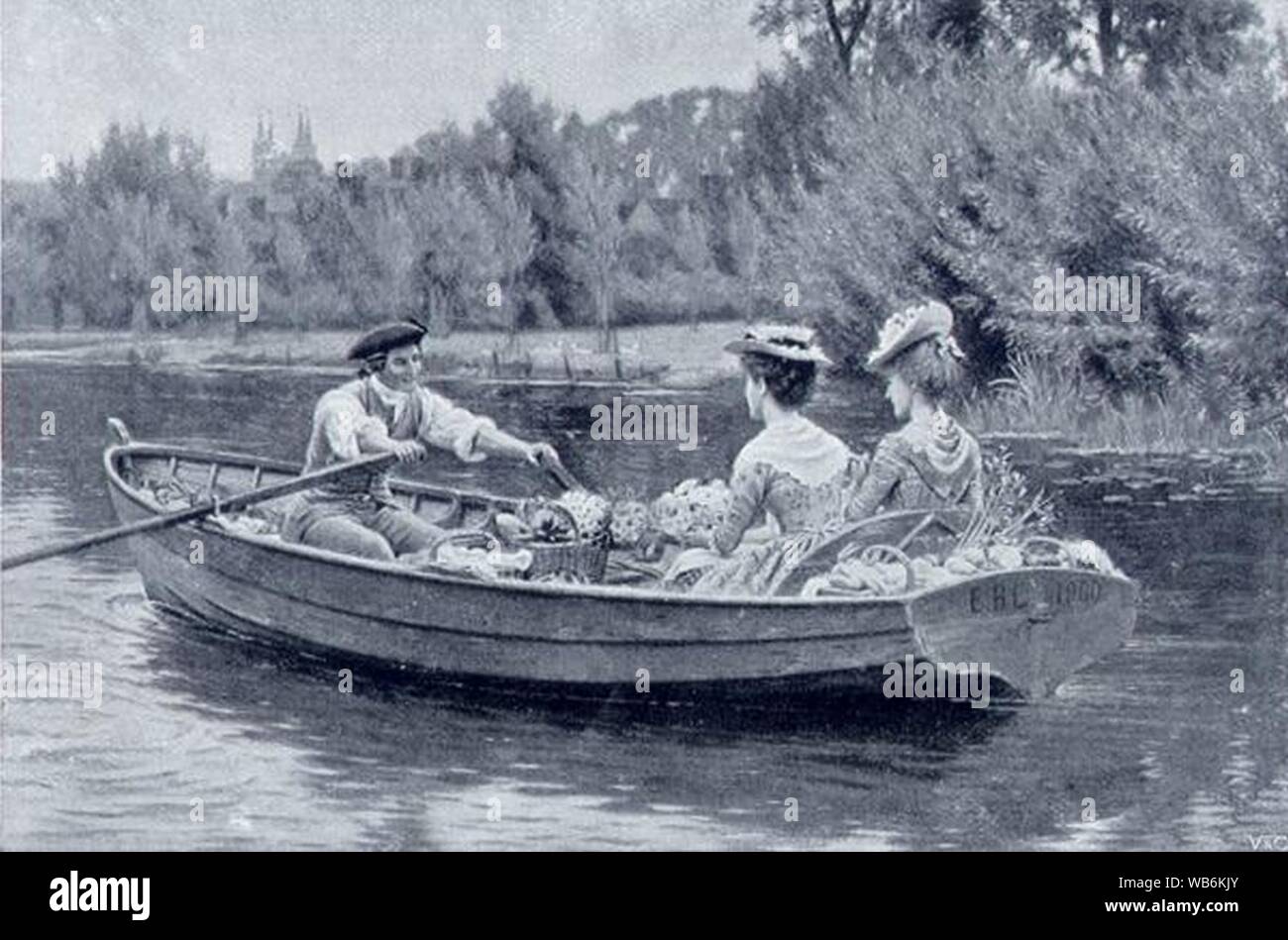 Edmund Blair Leighton - Market day Stock Photo - Alamy
