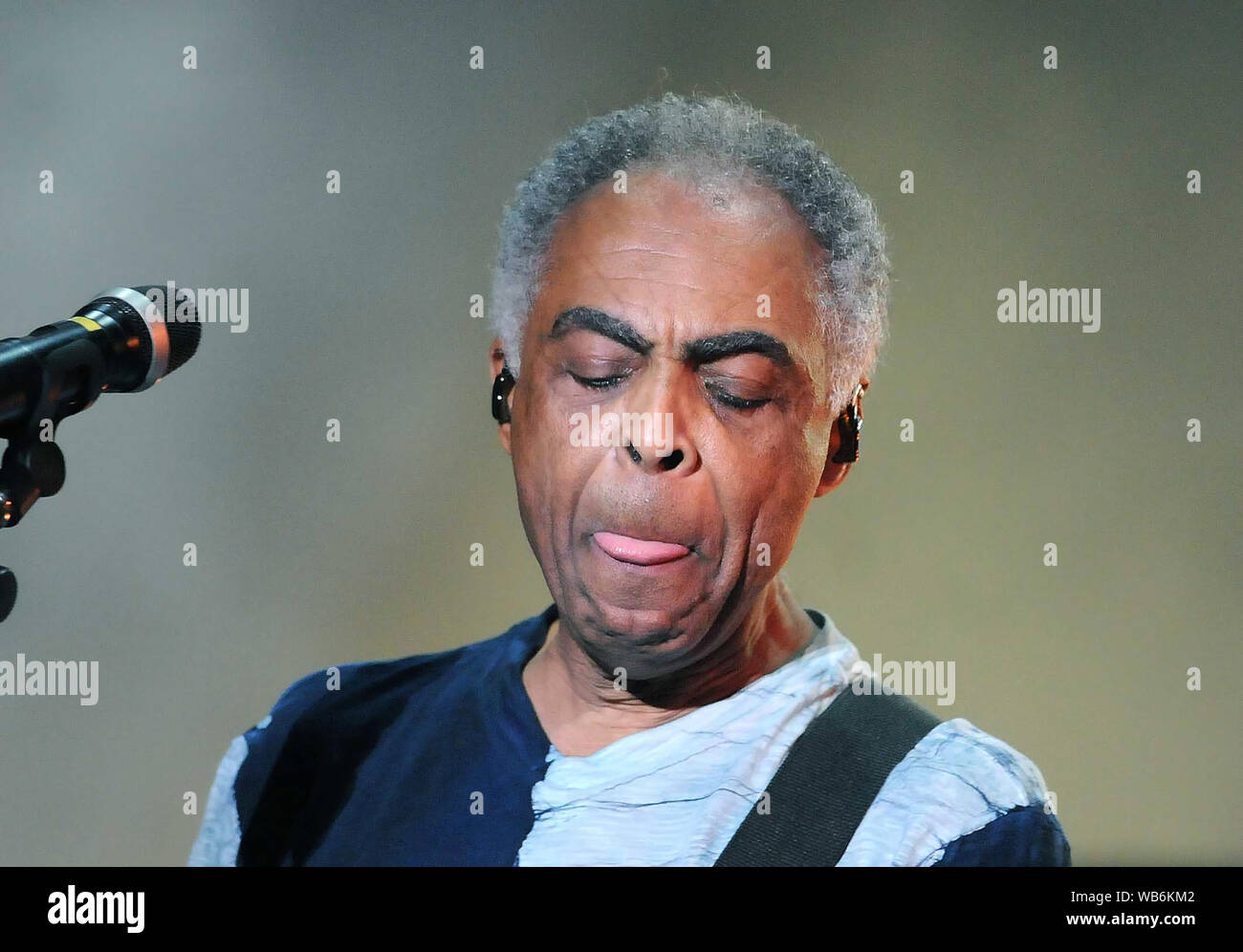 Rio de Janeiro, Brazil, December 25, 2012. Singer Gilberto Gil, during ...