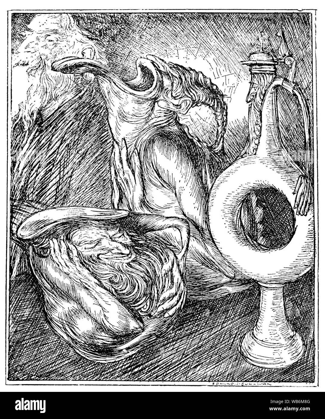 Edmund J Sullivan Illustrations to The Rubaiyat of Omar Khayyam First ...