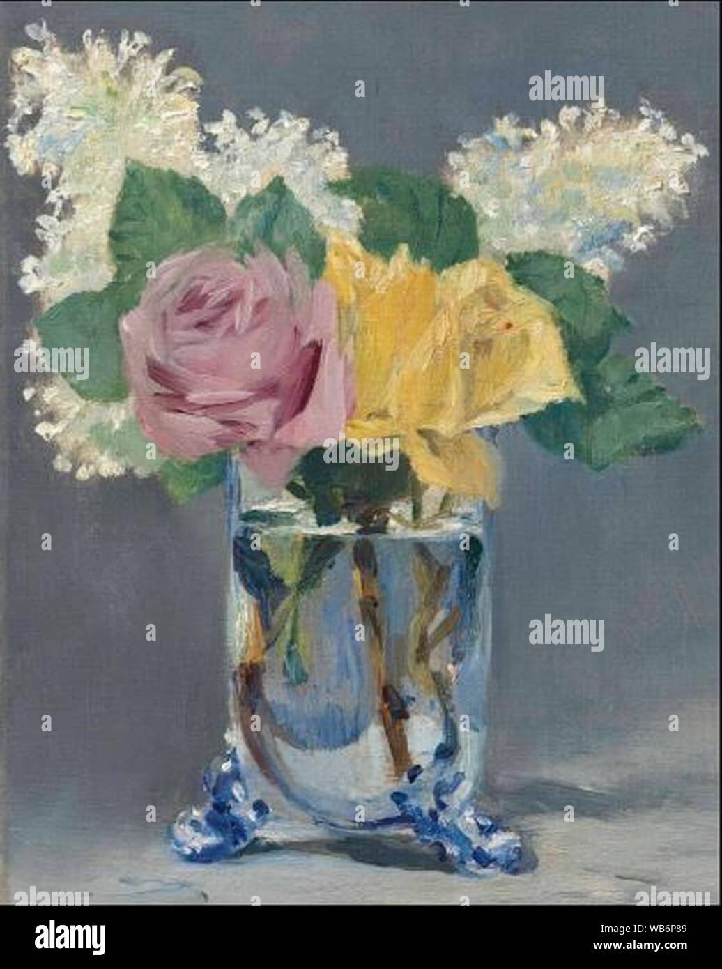 Edouard Manet Lilas et roses Stock Photo - Alamy