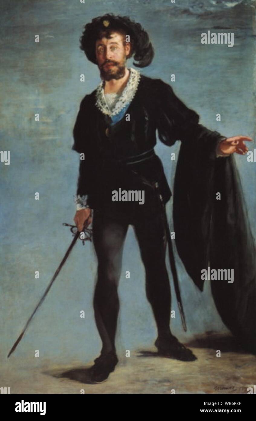 Edouard Manet Faure as Hamlet Stock Photo - Alamy