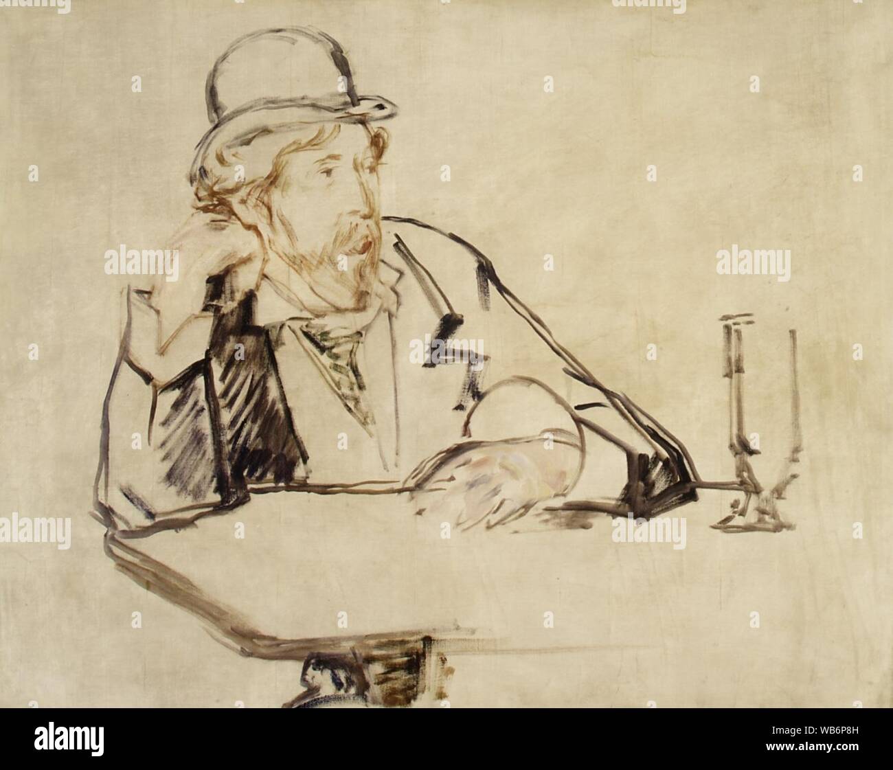 Edouard Manet George Moore Cafe Stock Photo - Alamy