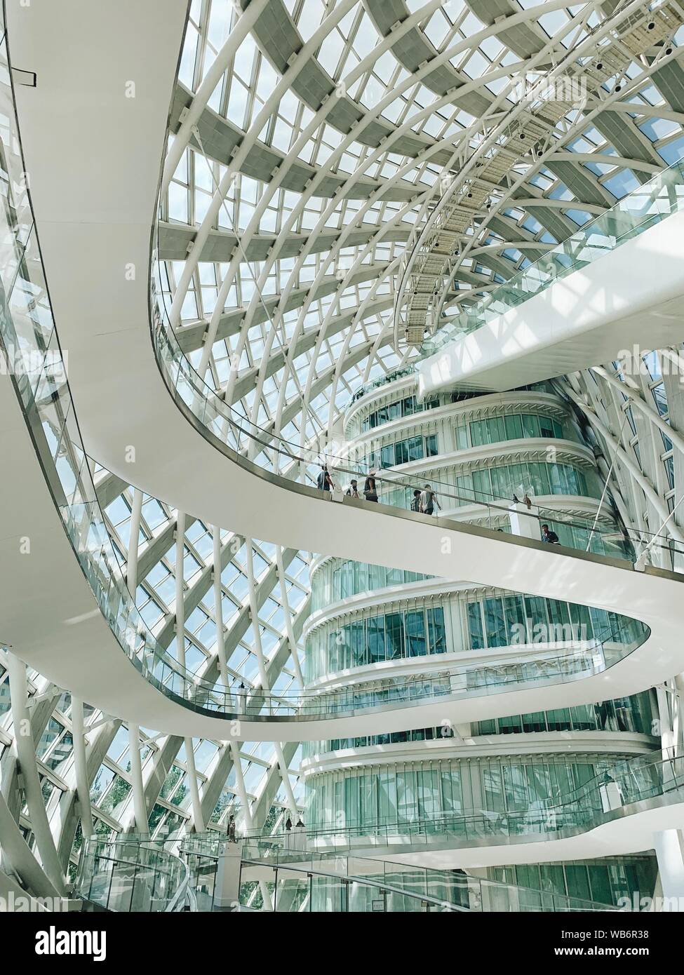 Beijing, China. 23rd Aug, 2019. Mobile photo shows tourists walking on ...