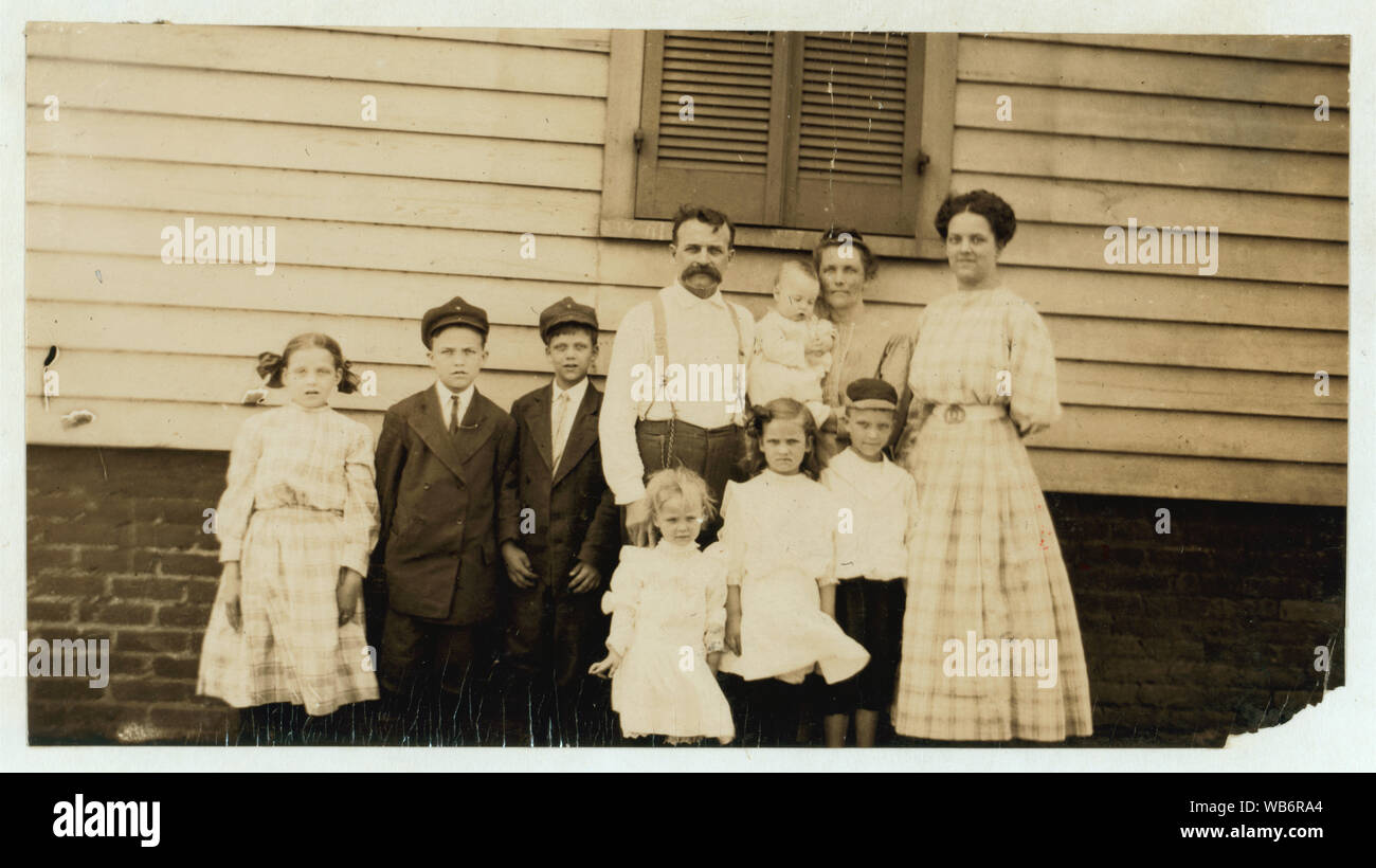 Family of B. A. Tucker, 79 Oregon Street. Father, oldest daughter and ...