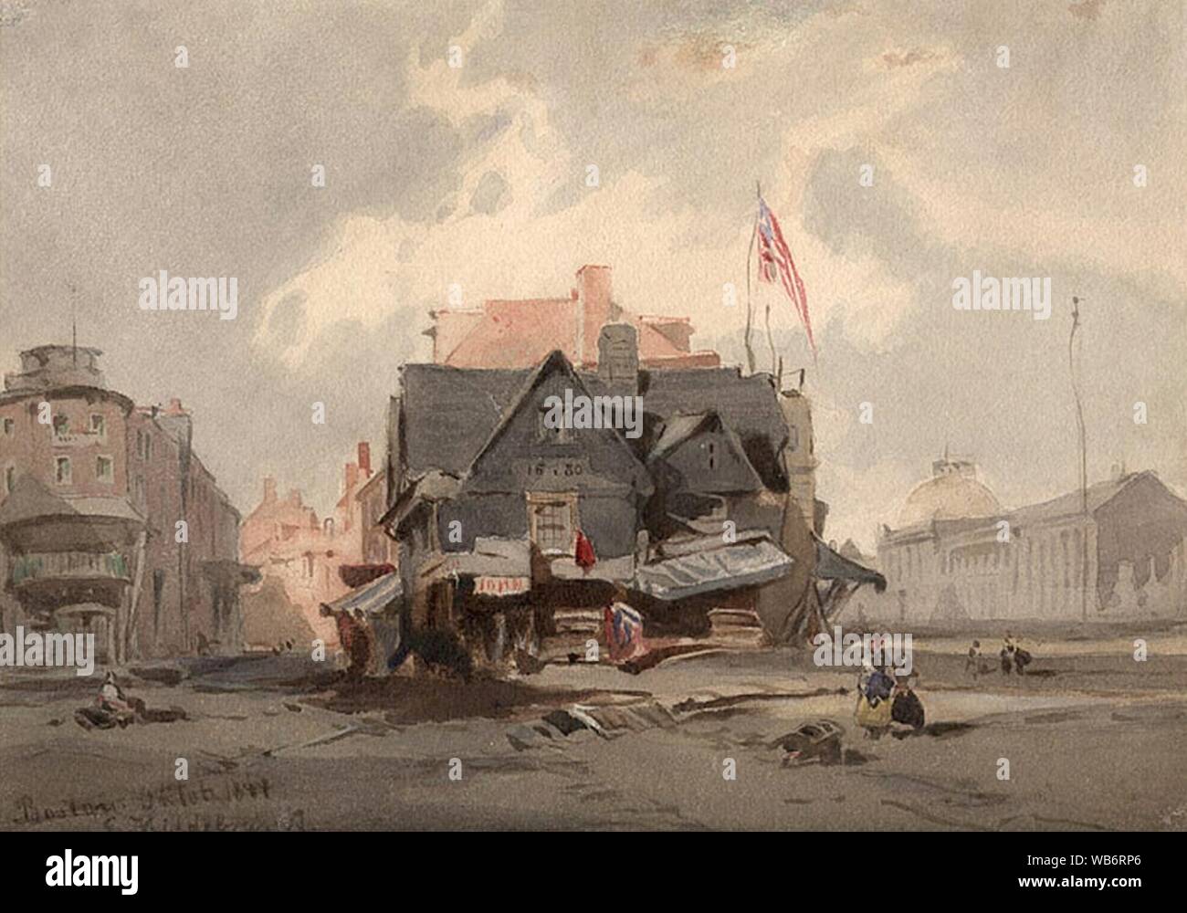 Eduard Hildebrandt Boston Stock Photo - Alamy