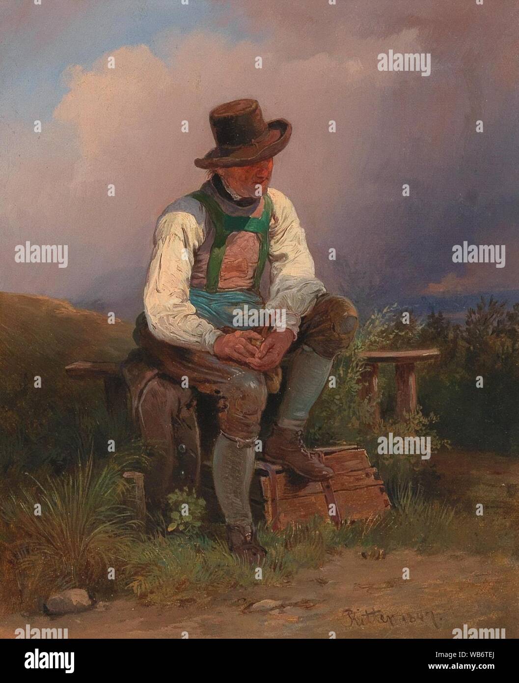 Eduard Ritter - The Rest Stock Photo - Alamy