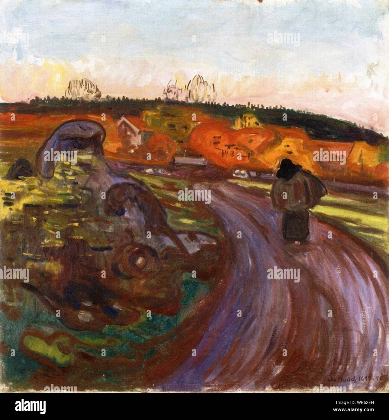 Edvard Munch - Autumn Rain Stock Photo - Alamy