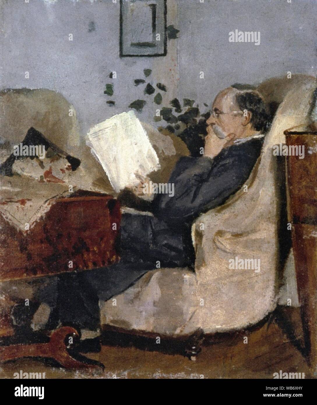 Edvard Munch - Christian Munch on the Couch Stock Photo - Alamy