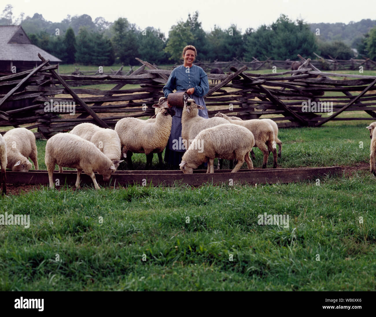 Farm scene in rural Virginia Stock Photo - Alamy