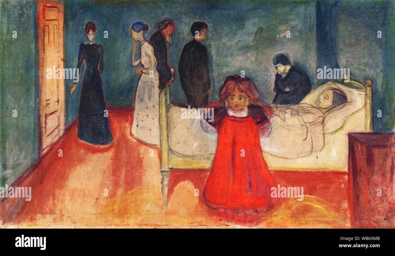 Edvard Munch - Death and the Child Stock Photo - Alamy