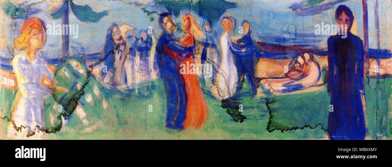 Edvard Munch - Dance by the Sea Stock Photo - Alamy