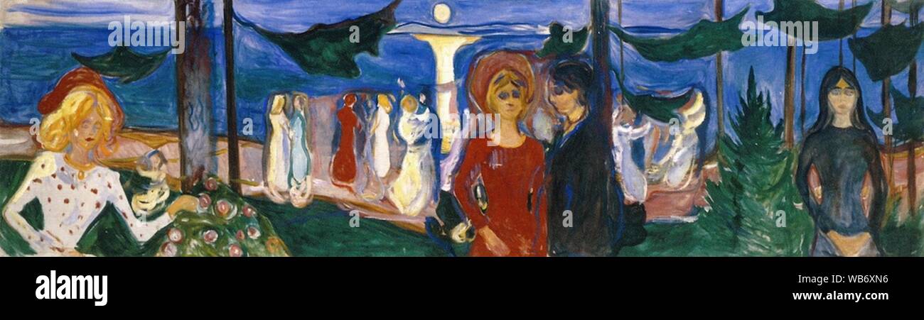 Edvard Munch - Dance on the Beach Stock Photo - Alamy