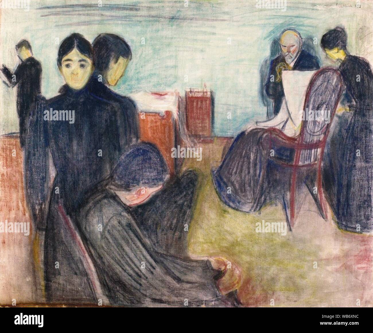 Edvard Munch - Death in the Sickroom Stock Photo - Alamy