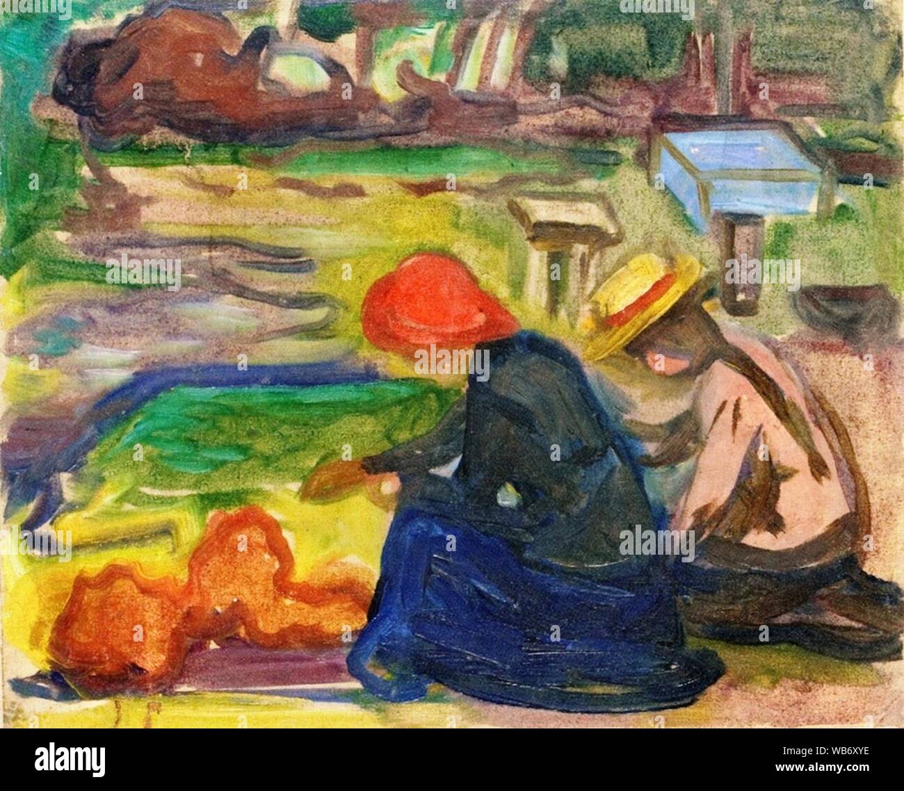 Edvard Munch - In the Garden Stock Photo - Alamy
