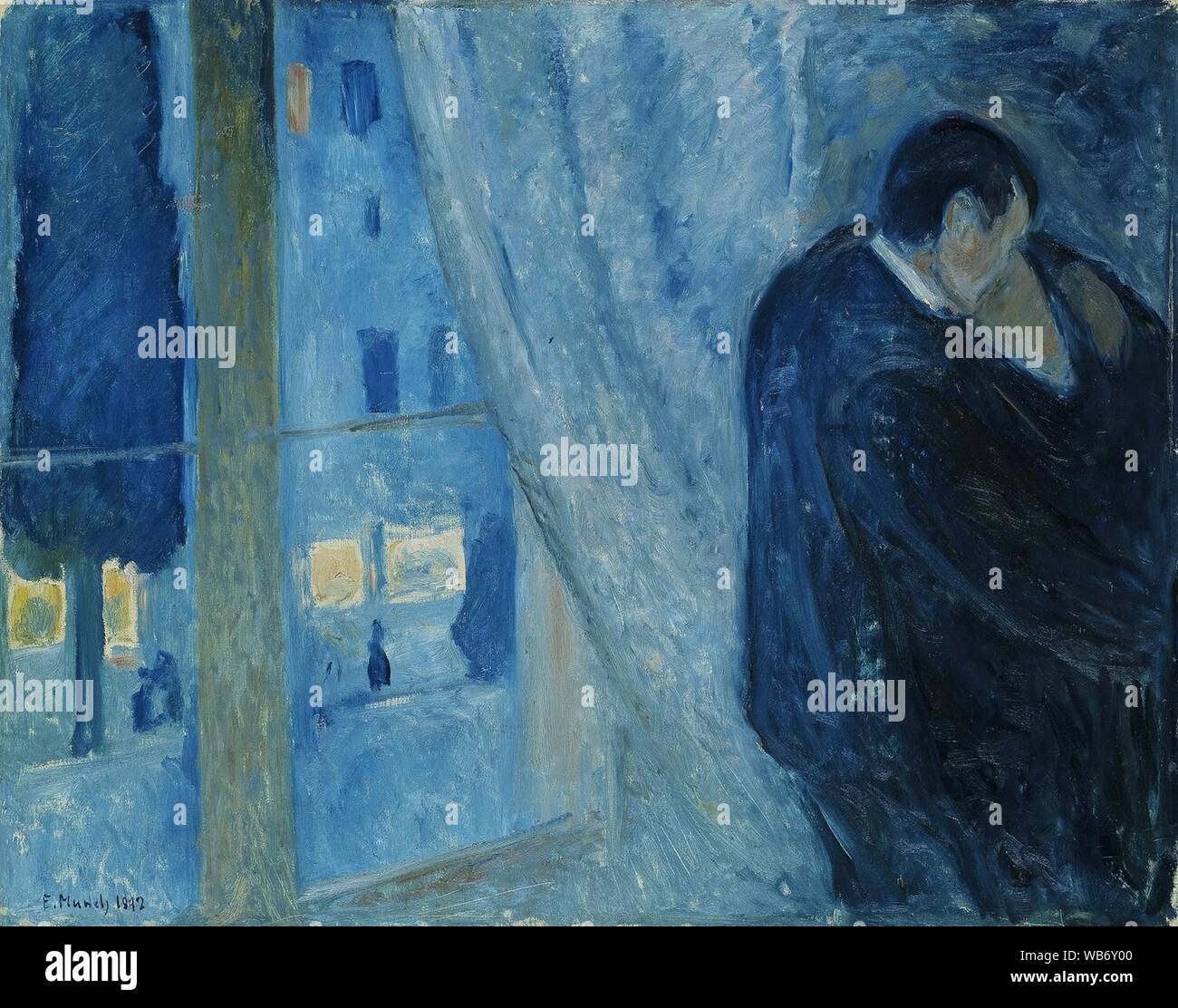 Edvard Munch - Kiss by the window (1892 Stock Photo - Alamy