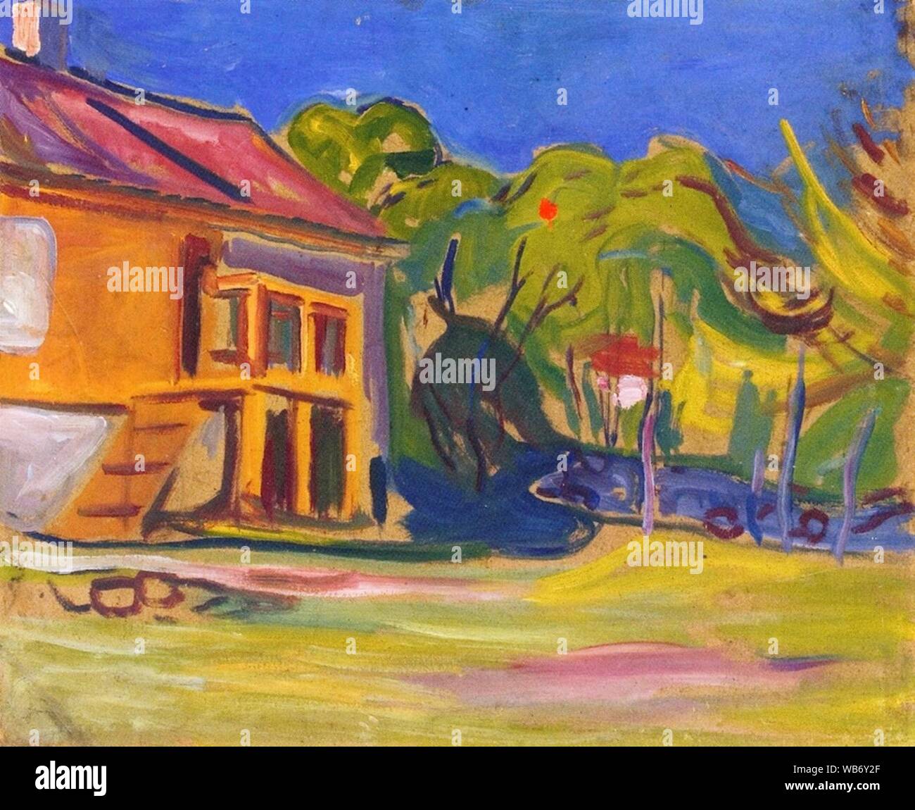 Edvard Munch - Munch's House in Åsgårdstrand Stock Photo - Alamy