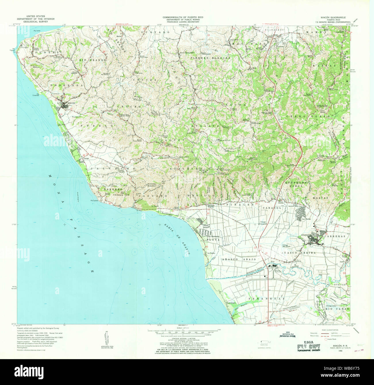 Topographic map puerto rico hi-res stock photography and images - Alamy