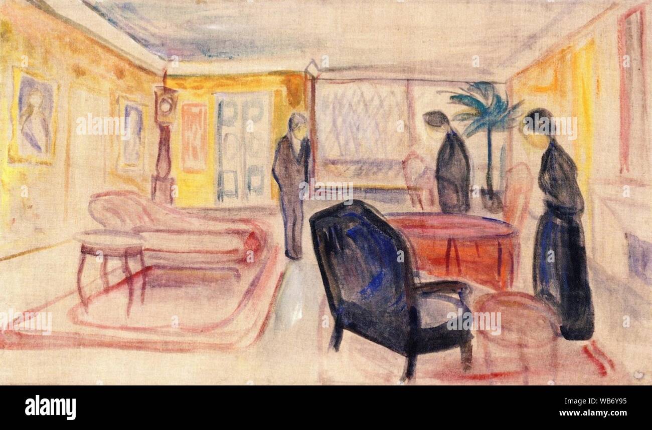Edvard Munch - Set Design for Henrik Ibsen's Ghosts (5 Stock Photo - Alamy