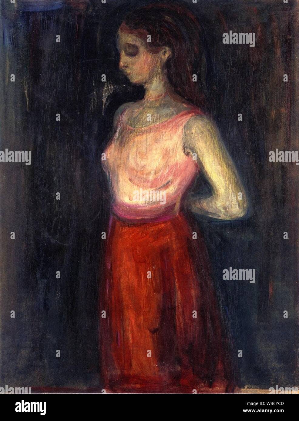 Edvard Munch - Study of a Model Stock Photo - Alamy