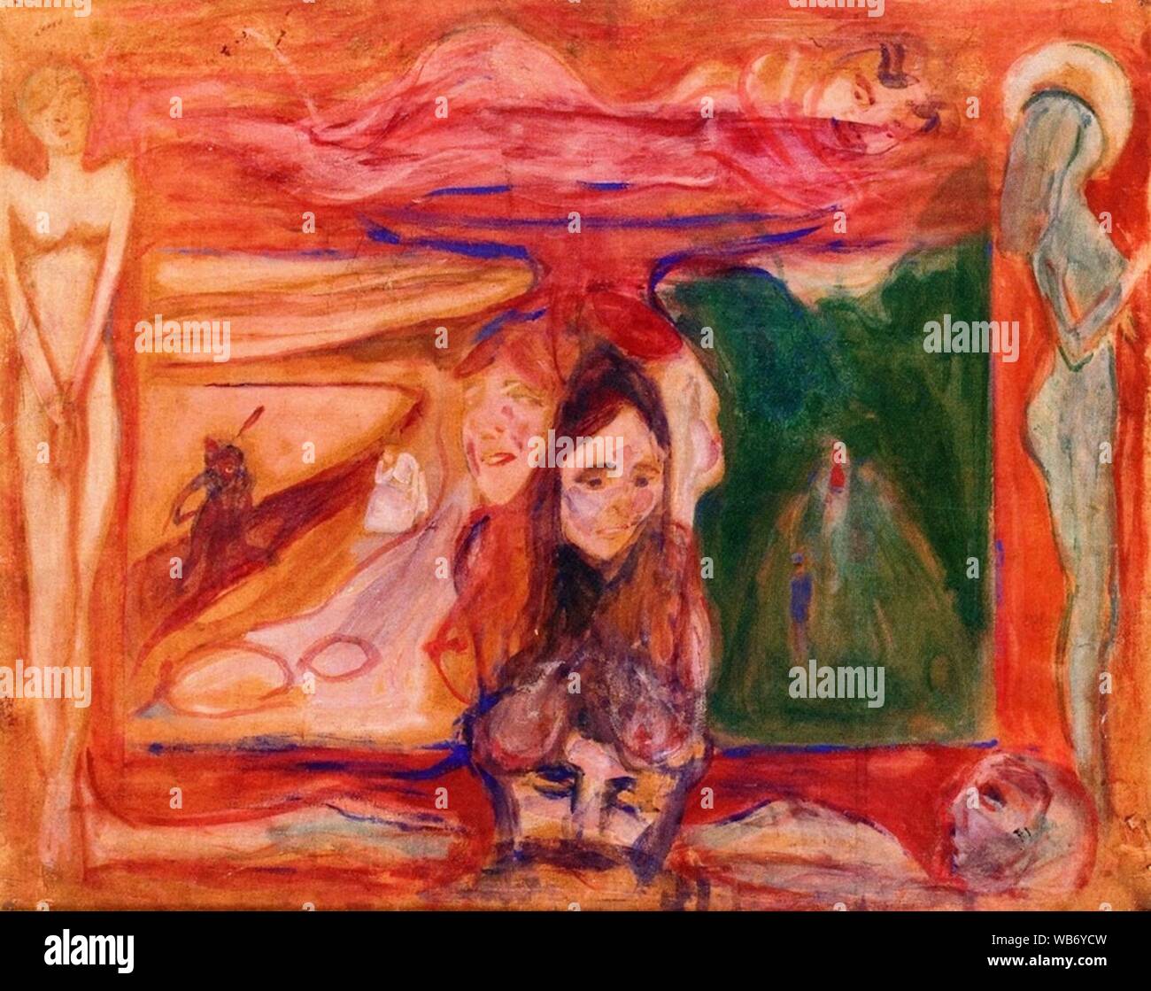 Edvard Munch - Symbolic Study Stock Photo - Alamy