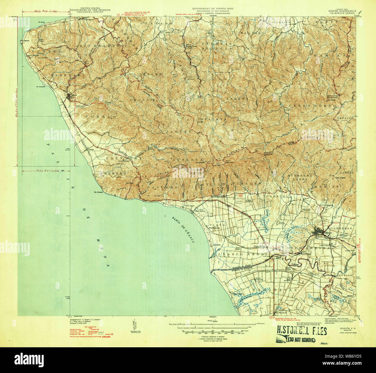 Topographic map puerto rico hi-res stock photography and images - Alamy