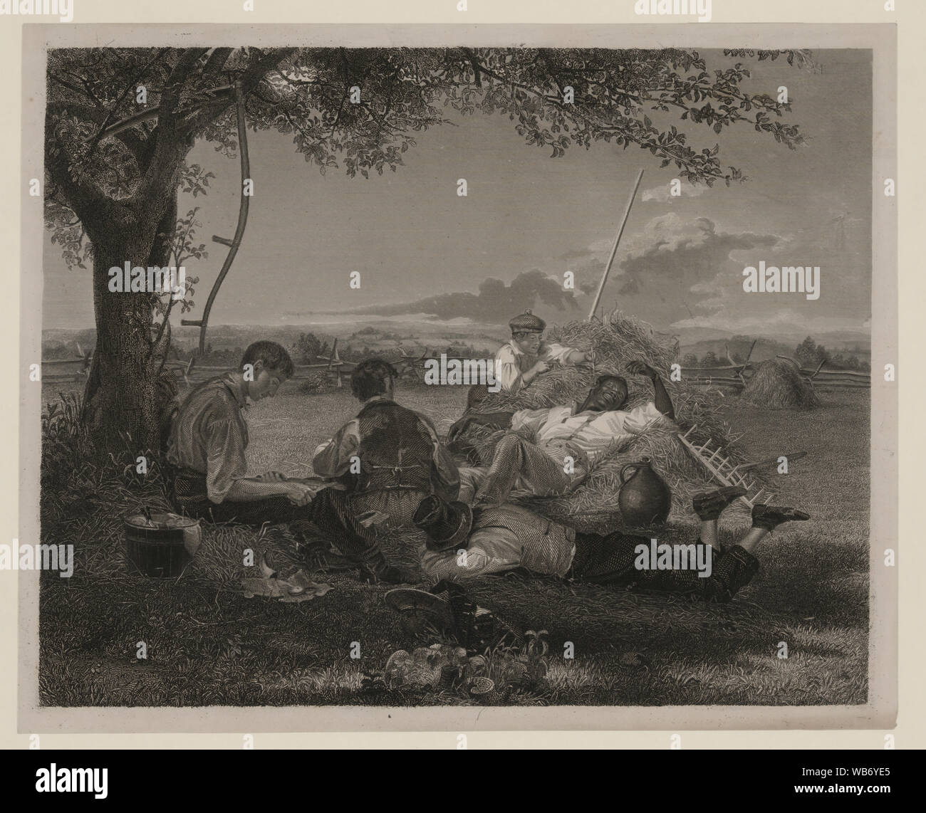 Farmers nooning, from the original picture in the possession of Jona ...