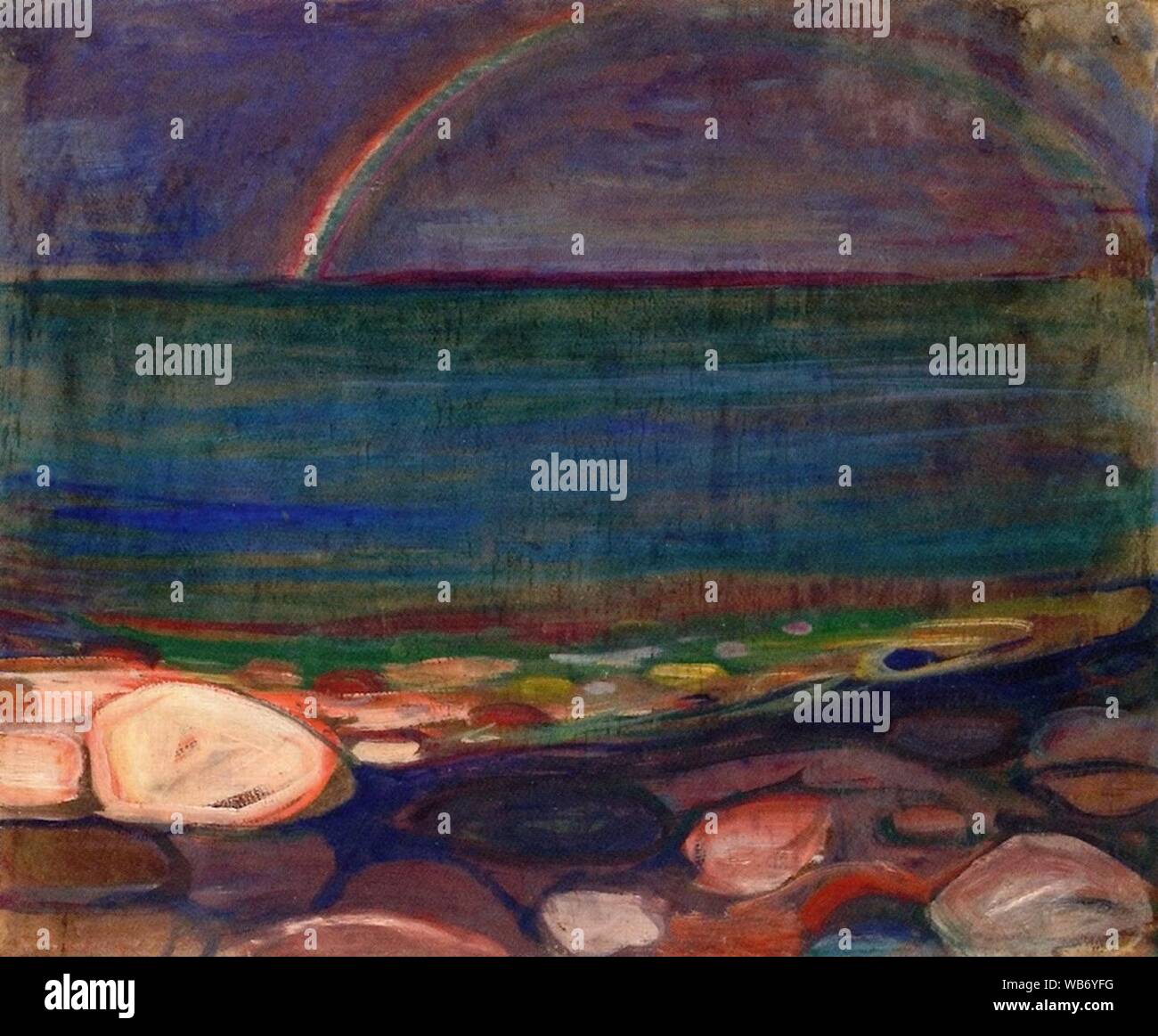 Edvard Munch - The Rainbow Stock Photo - Alamy