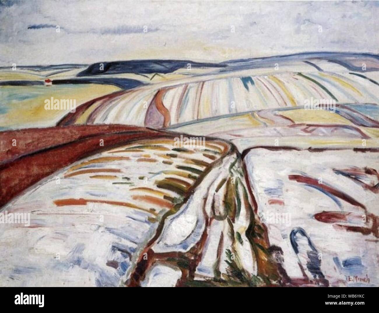 Edvard Munch - Winter Landscape Elgersburg Stock Photo - Alamy