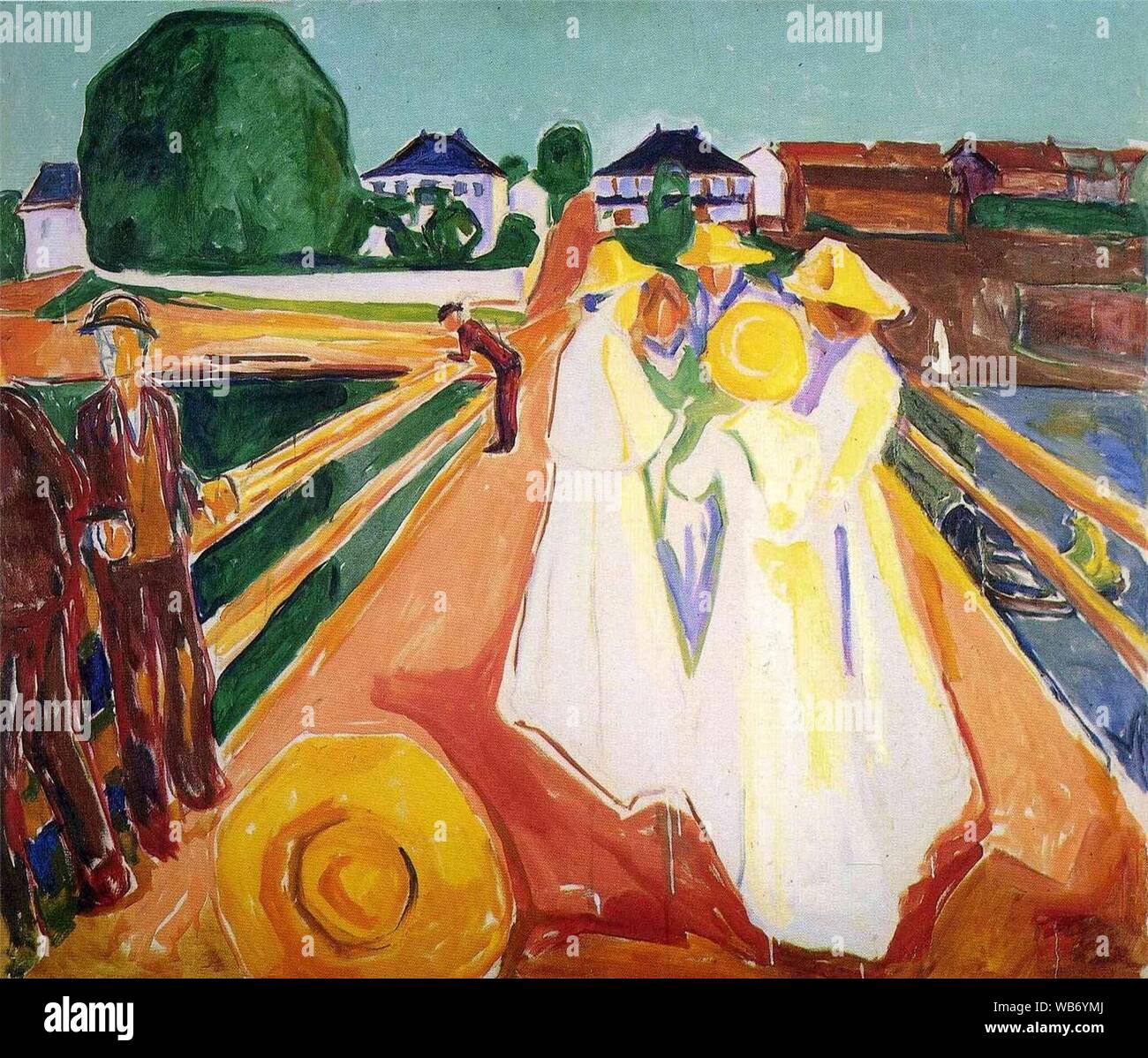 Edvard Munch - Women on the Bridge Stock Photo - Alamy