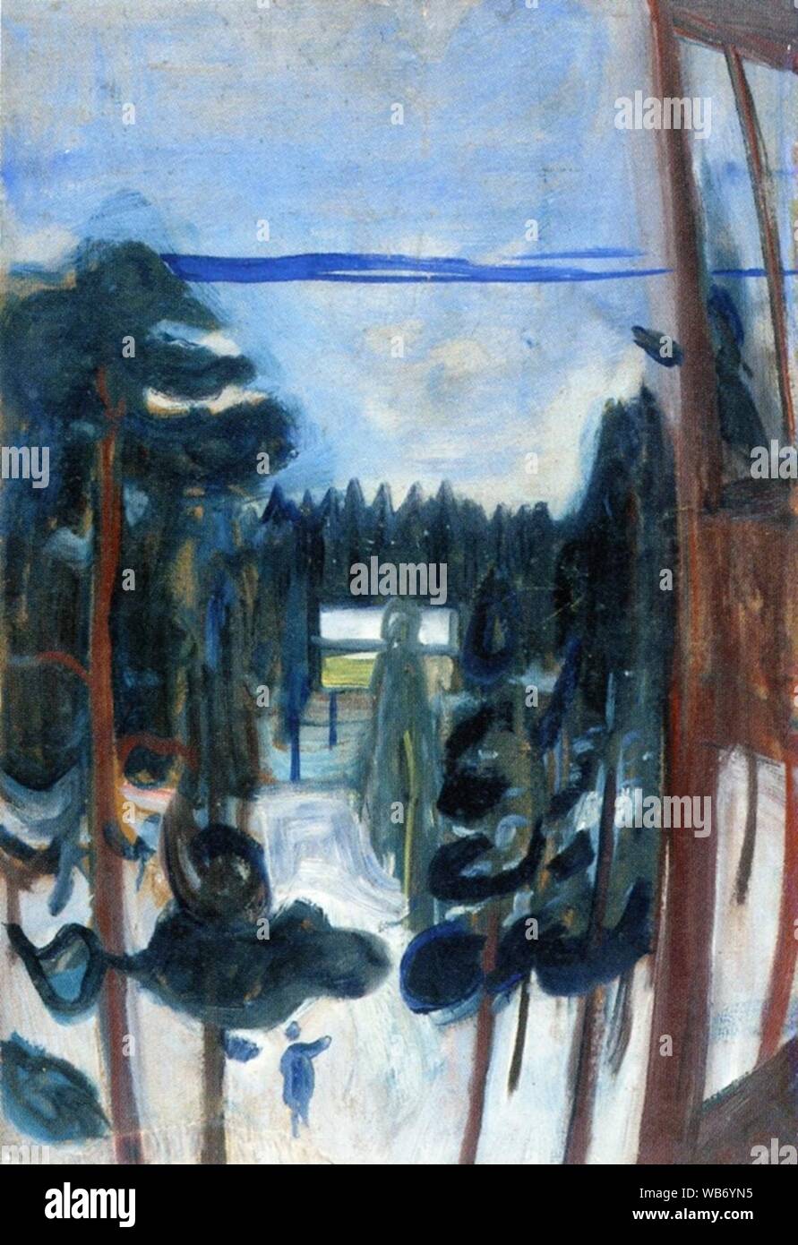 Edvard Munch - Winter Night Stock Photo - Alamy