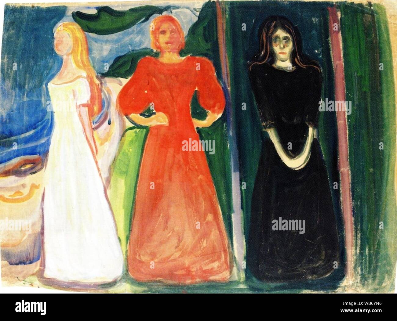 Edvard Munch - Woman Stock Photo - Alamy