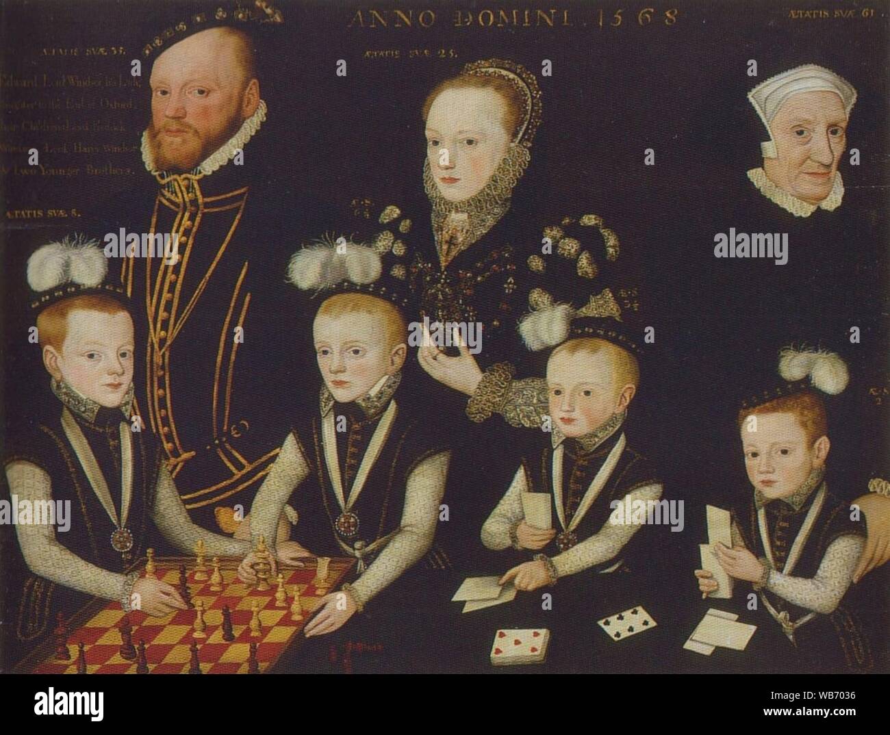 Edward 3rd Lord Windsor and his family Stock Photo - Alamy