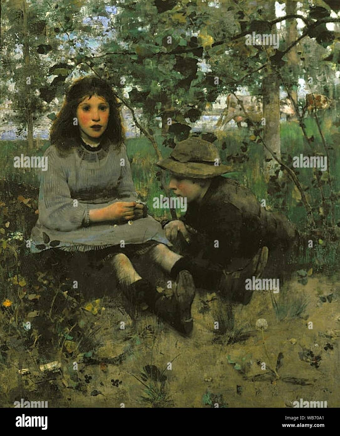 Edward Arthur Walton - A Daydream 1885 Stock Photo - Alamy