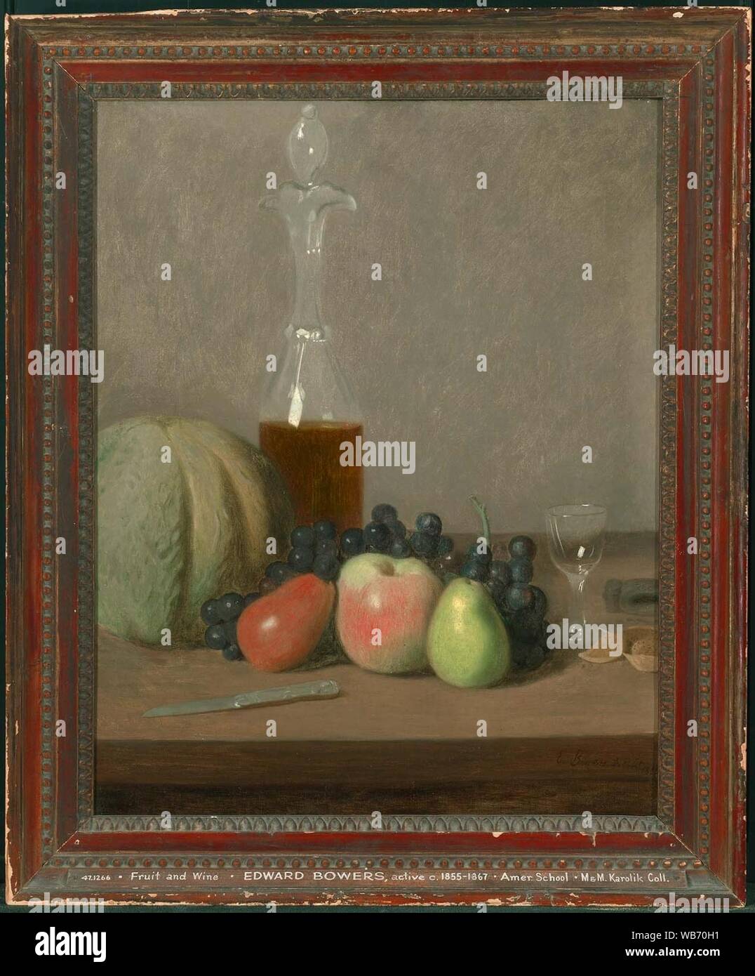 Edward Bowers - Fruit and Wine Stock Photo - Alamy