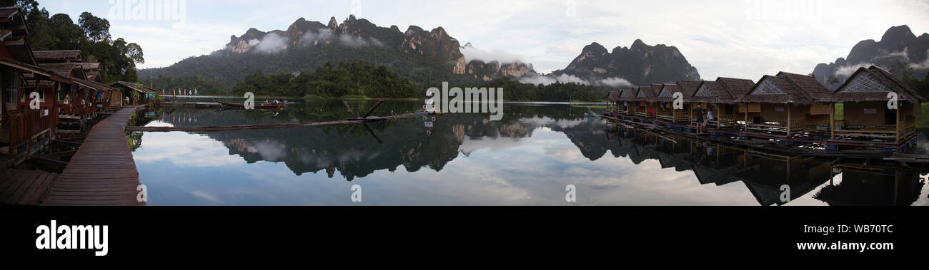 Khao Sok lake views in national park in Thailand Stock Photo - Alamy