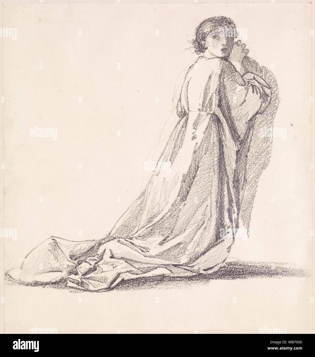 Edward Burne-Jones - St George Series - Study of the Princess for 'St ...