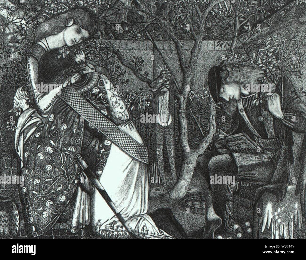 Edward Burne-Jones The Knights Farewell Stock Photo - Alamy